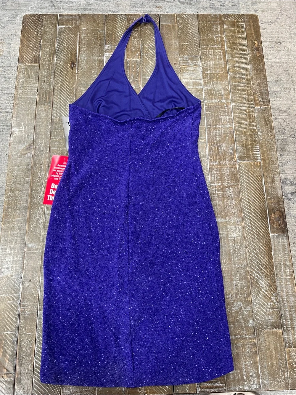 Alyn Paige | Dresses | Alyn Paige Halter Vneck Sparkle Highlow Dress In ...
